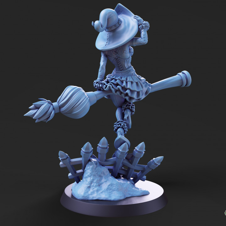 3D Printable Witch Elf Pose 1 - 2 Variants and Pinup by PSMiniatures
