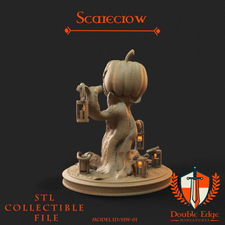 3D Printable Scarecrow by Double Edge Miniatures