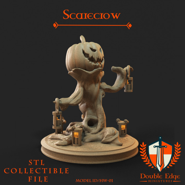 3D Printable Scarecrow by Double Edge Miniatures
