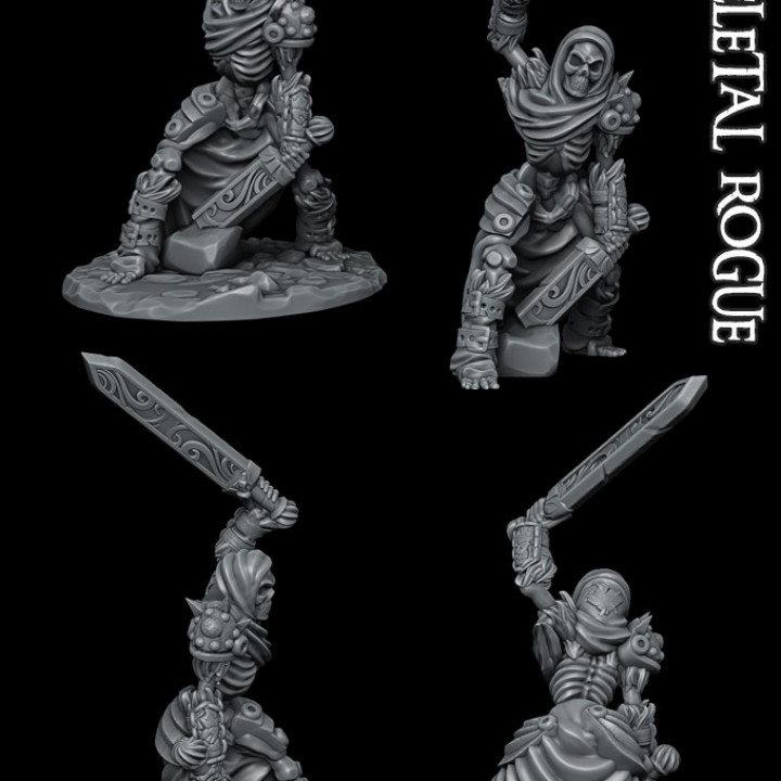 3D Printable Skeletal Rogue by RocketPigGames