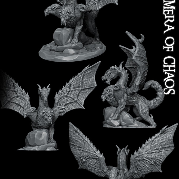 3D Printable Chimera of Chaos by RocketPigGames