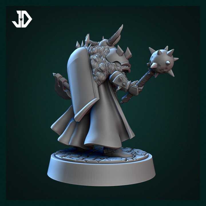 3D Printable Warrior of Chaos - A - Berserk warrior - Pre-Supported by ...