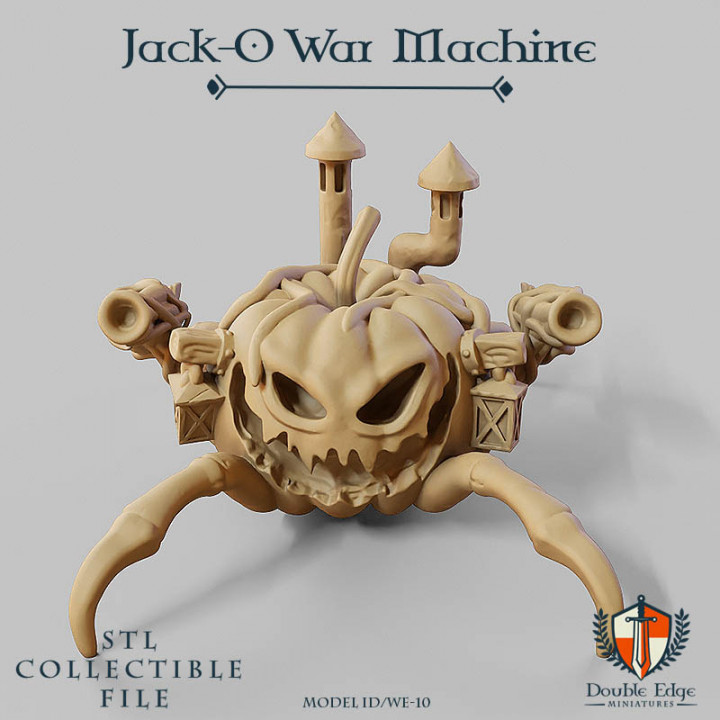 3D Printable Jack-O War Machine by Double Edge Miniatures