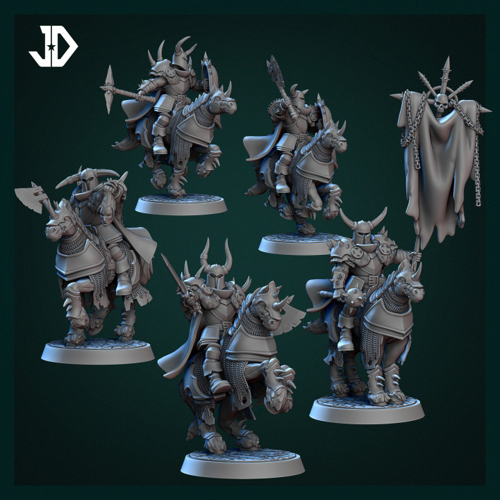 Téléchargement Army of Chaos - 5 riders PACK par JD miniatures