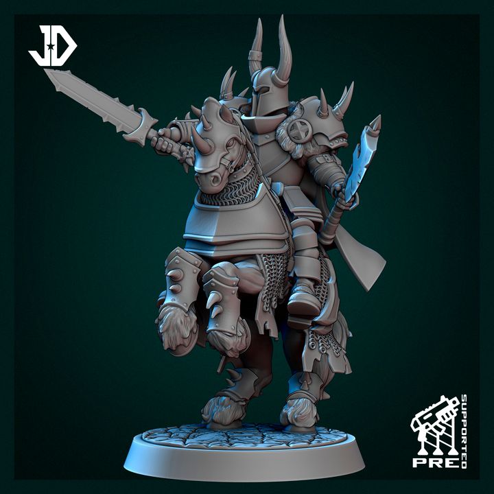 3D Printable Chaos Rider - D - squad leader - Pre-supported by JD ...
