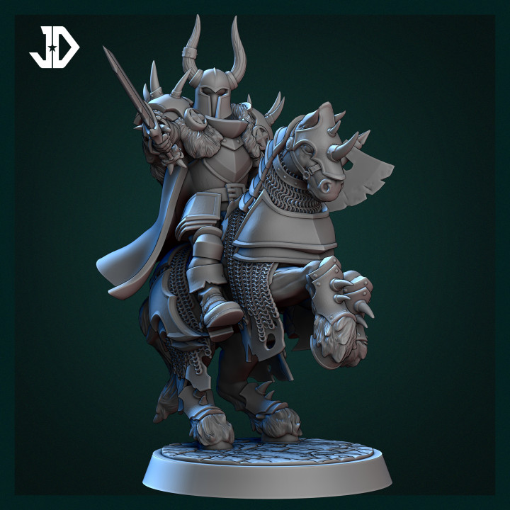 3D Printable Chaos Rider - D - squad leader by JD miniatures