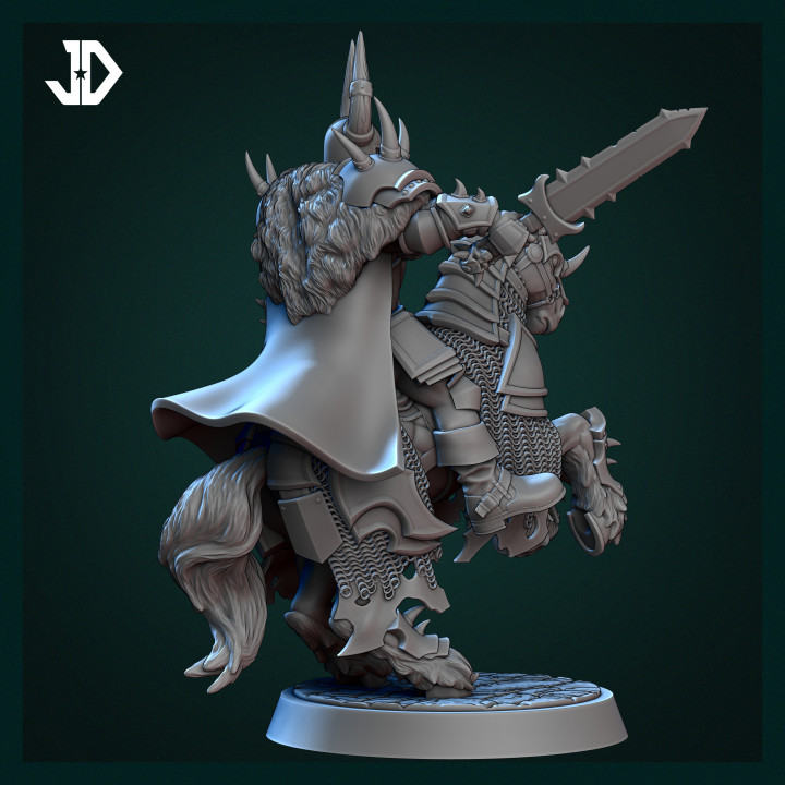 3D Printable Chaos Rider - D - squad leader - Pre-supported by JD ...