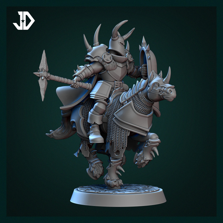 3D Printable Chaos Rider - A - Rider with warpickaxe and shield by JD ...