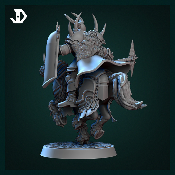 3D Printable Chaos Rider - A - Rider with warpickaxe and shield - Pre ...