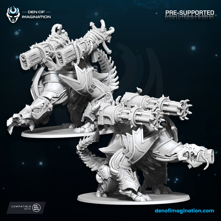 3D Printable Chaos Unbroken - Steelhound Infernus Multipart Set by WildMesh