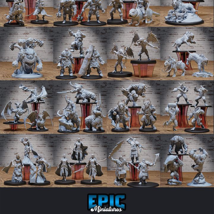 3D Printable Ancient Cold Set / Winter & Ice Encounter / Frost Lands ...