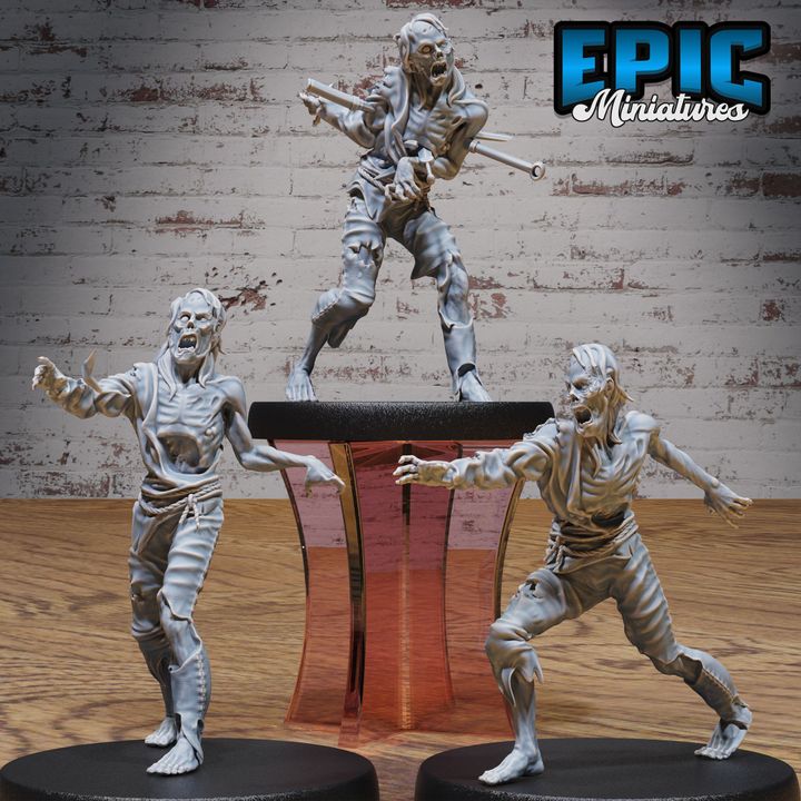 3D Printable Haunted Catacombs Set / Zombie & Skeleton Encounter ...