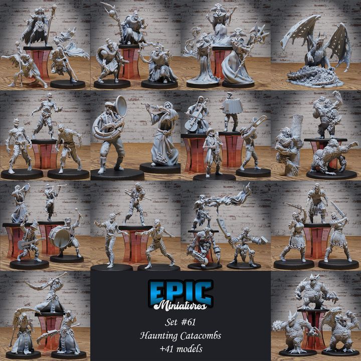 3D Printable Haunted Catacombs Set / Zombie & Skeleton Encounter ...