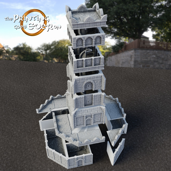 3D Printable Whitcaester Outpost Tower - Supportless Terrain by The ...