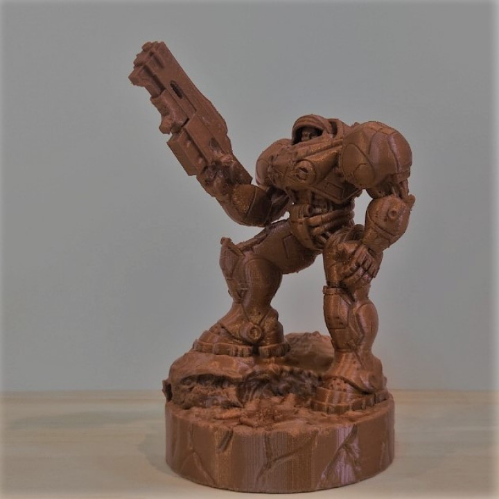 3D Printable Starcraft 2 marine by NEMO_MK2