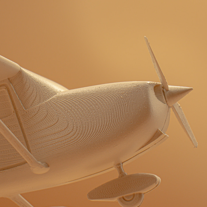 3D Printable Airplane Cessna 172 Scale 1/50 by sliceables