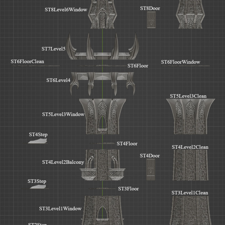 3D Printable Spider Tower Complete by Dani Amengual