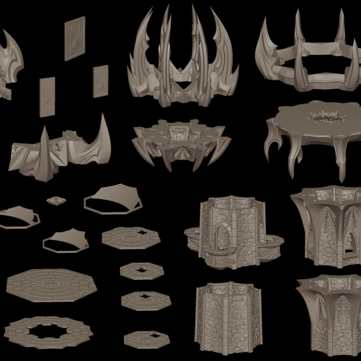 3D Printable Spider Tower Complete by Dani Amengual