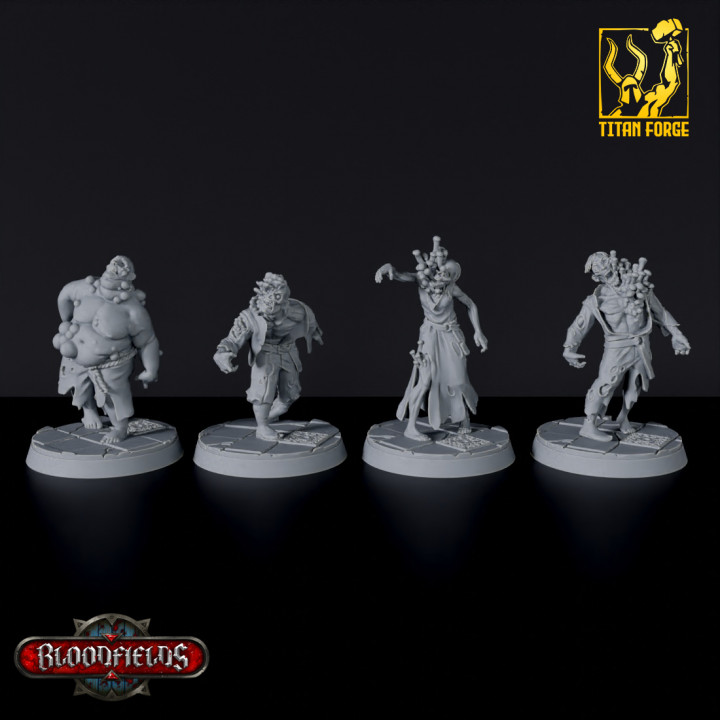 3D Printable Sullen Swampfolk by Titan Forge Miniatures