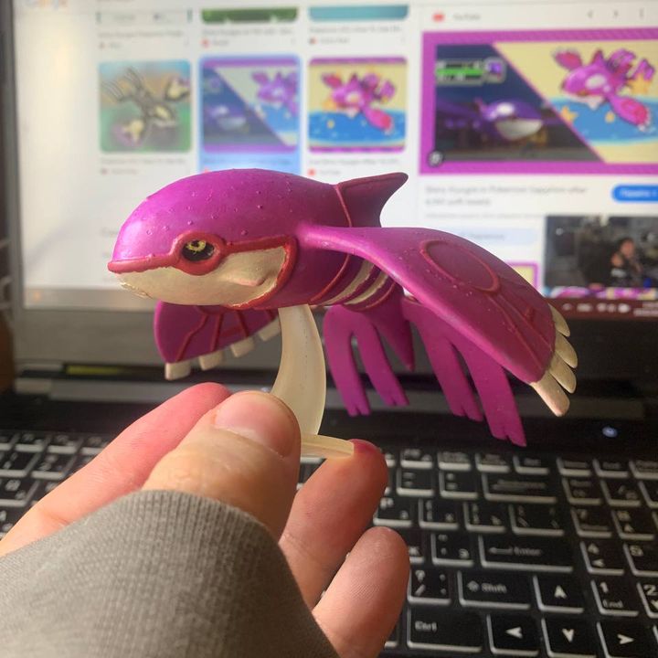 3D Print of Kyogre (Pokemon 35mm True Scale Series) by 14612
