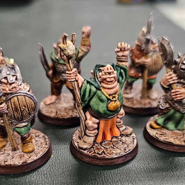 3D Print of Pig-faced orcs! Easy to print, supportless - for FDM and ...