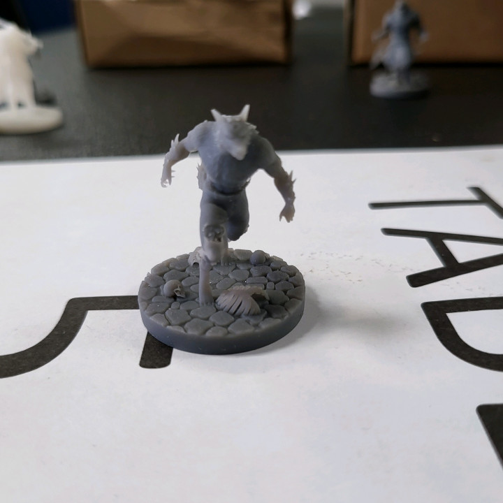 3D Printable Werewolf Boss and Minion by Michael Rembert