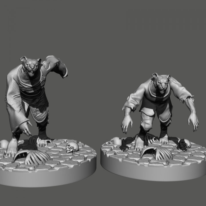 3D Printable Wererat and Minion by Michael Rembert