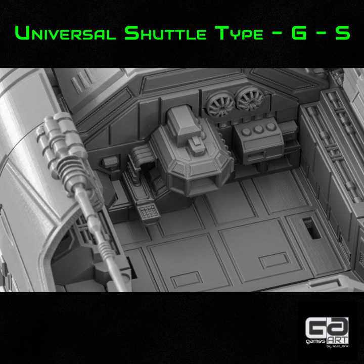 3D Printable Universal Shuttle Type - G - S by gamesART by Philipp