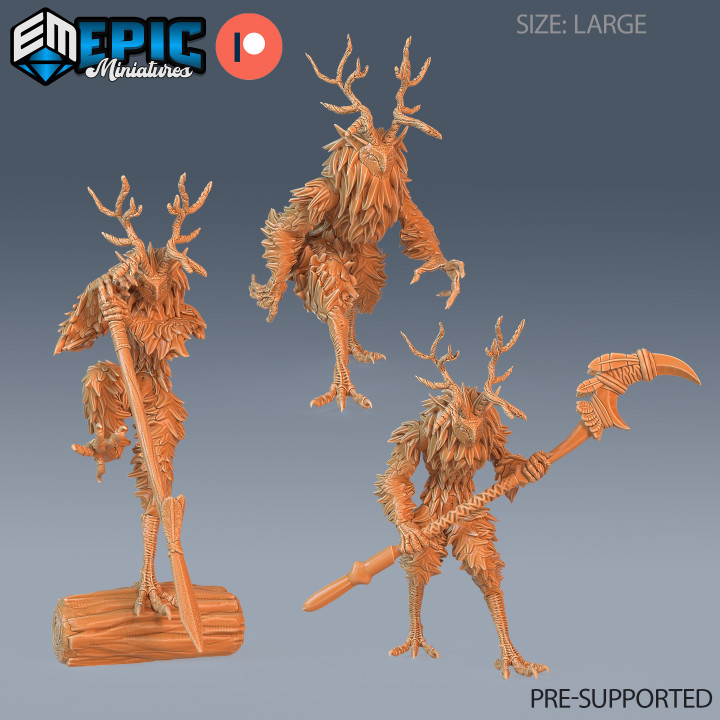 3D Printable Were-Owl Set / Owl Humanoid Hybrid / Wrowl / Wild Animal ...