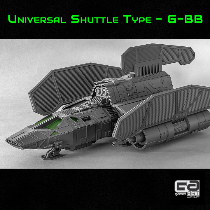 3D Printable Universal Shuttle Type - G - BB by gamesART by Philipp