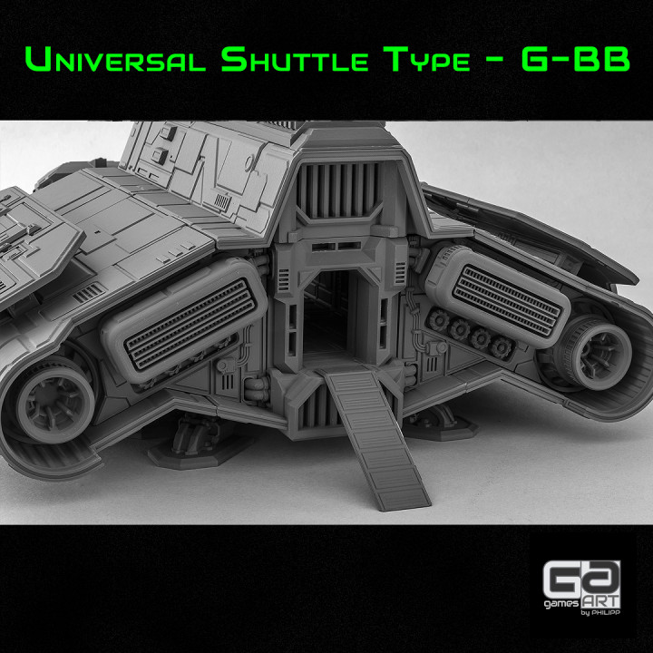 3D Printable Universal Shuttle Type - G - BB by gamesART by Philipp