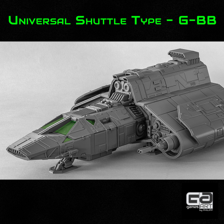 3D Printable Universal Shuttle Type - G - BB by gamesART by Philipp