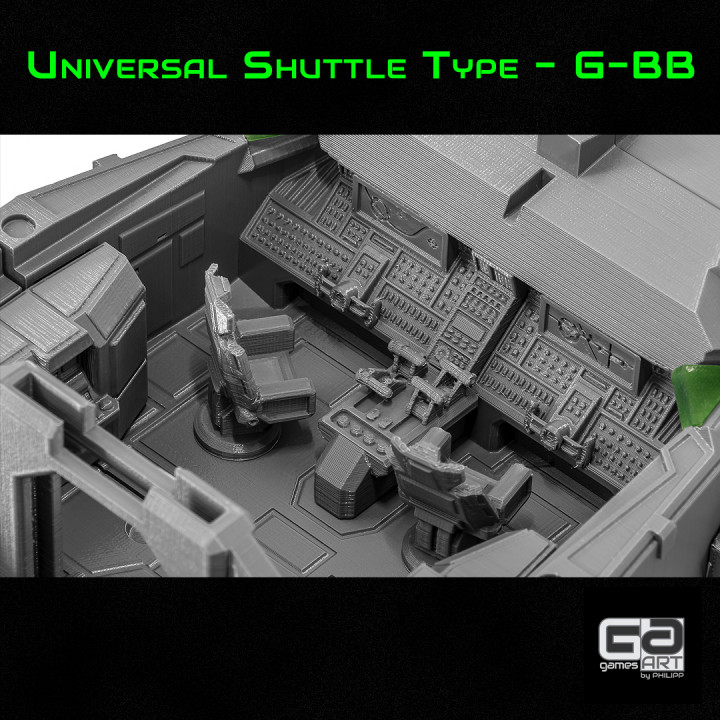 3D Printable Universal Shuttle Type - G - BB by gamesART by Philipp