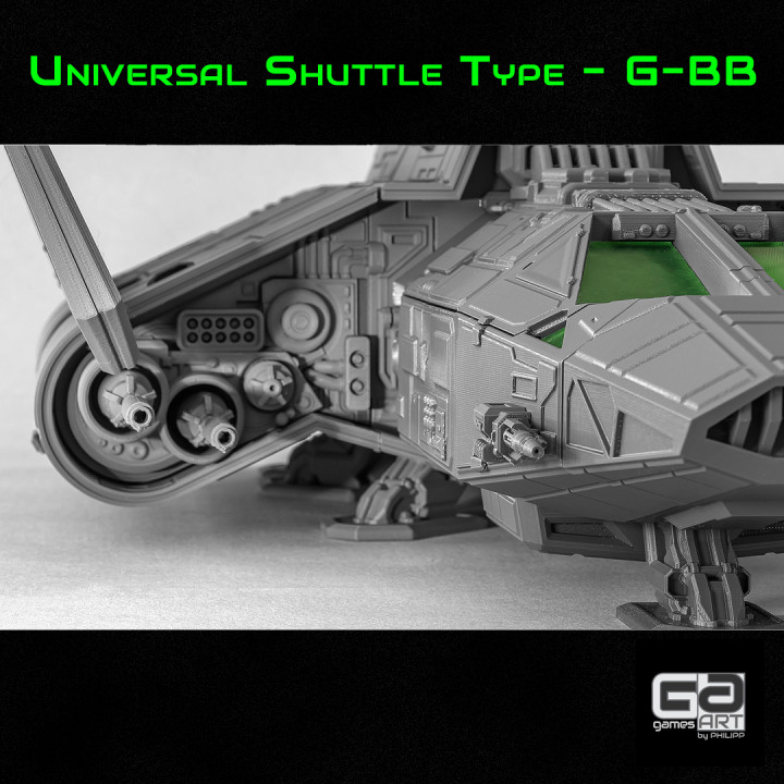 3D Printable Universal Shuttle Type - G - BB by gamesART by Philipp