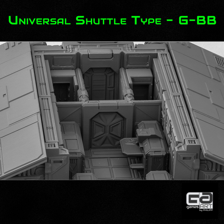 3D Printable Universal Shuttle Type - G - BB by gamesART by Philipp
