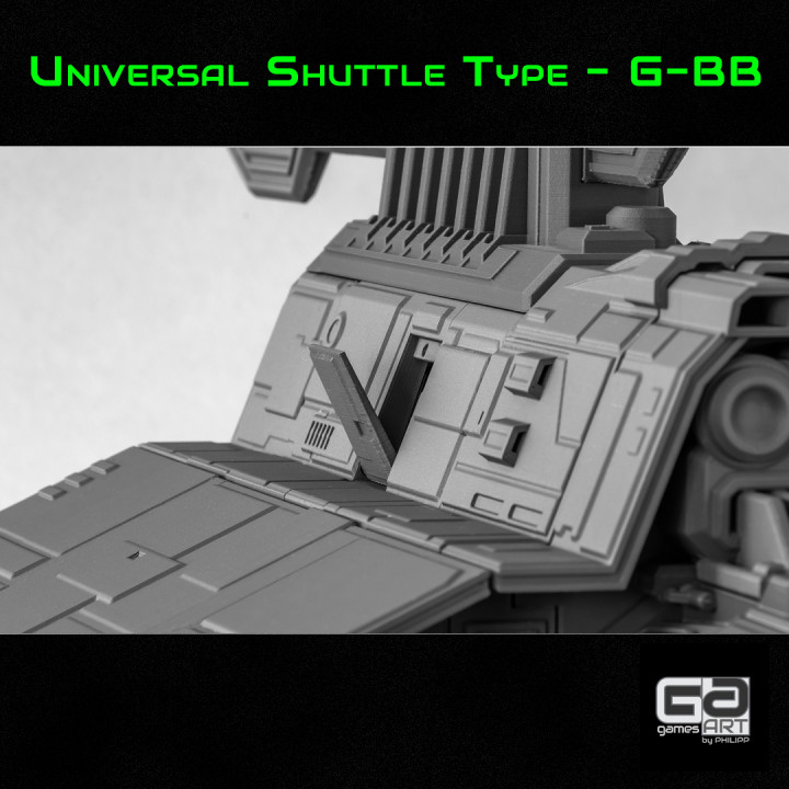 3D Printable Universal Shuttle Type - G - BB by gamesART by Philipp