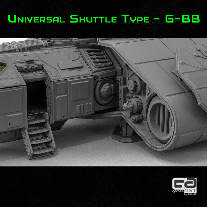3D Printable Universal Shuttle Type - G - BB by gamesART by Philipp