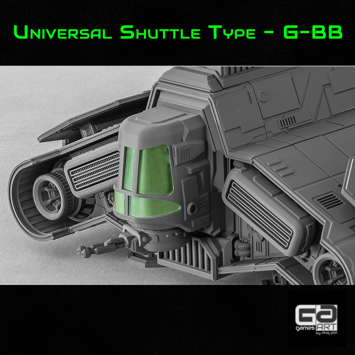 3D Printable Universal Shuttle Type - G - BB by gamesART by Philipp