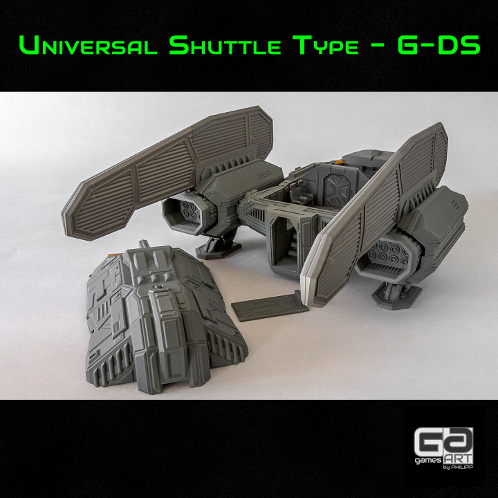 3D Printable Universal Shuttle Type - G - DS by gamesART by Philipp