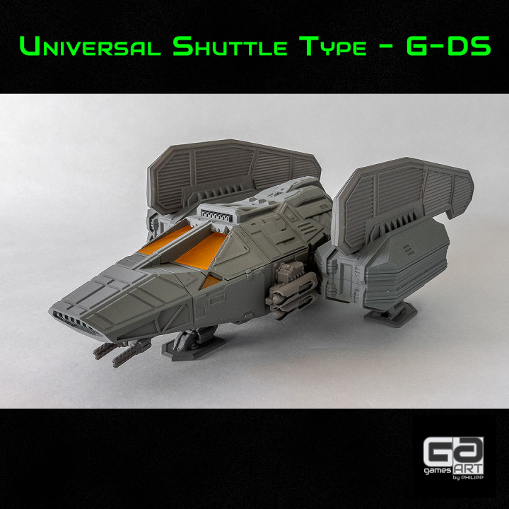 3D Printable Universal Shuttle Type - G - DS by gamesART by Philipp
