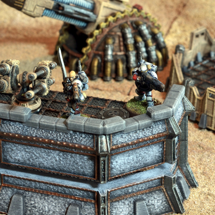 3D Printable [Commercial License] Sci-fi Artillery Camp STL by Dani ...