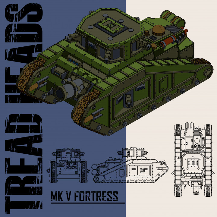 3D Printable Assault and Bunker Tank Upgrades by Tread Heads
