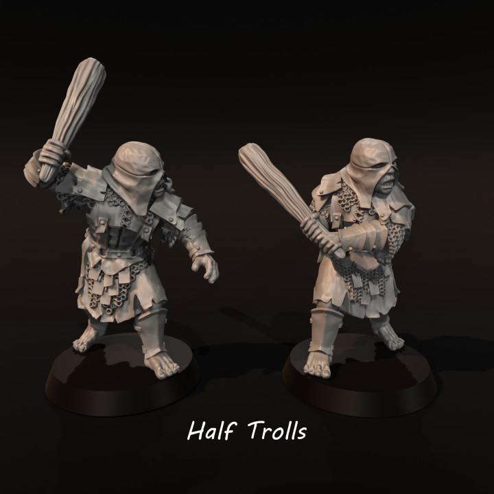 3D Printable Half trolls by Medbury Miniatures