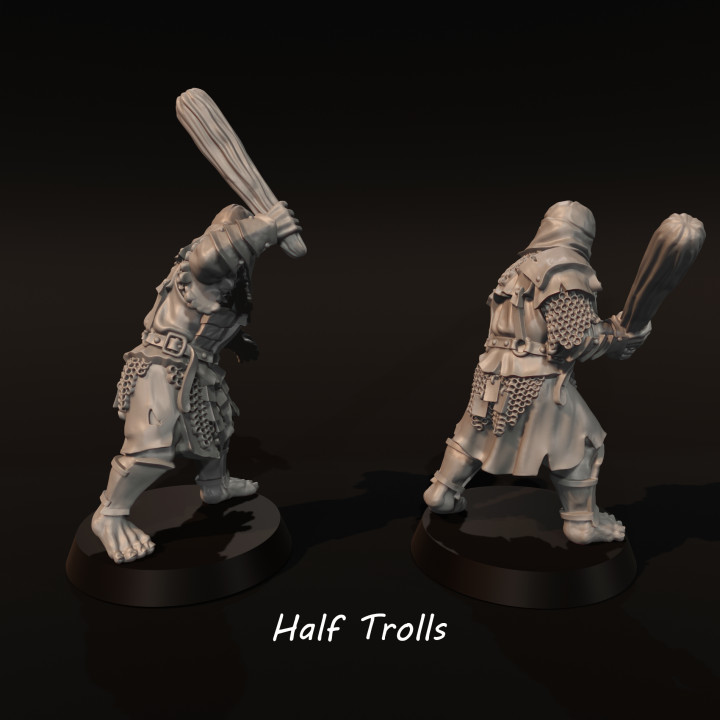 3D Printable Half trolls by Medbury Miniatures