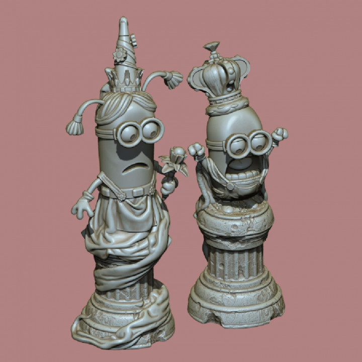 3D Printable Minion Chess Piece,.... The Queeny!!! FREE!! FREE!!! by Poca