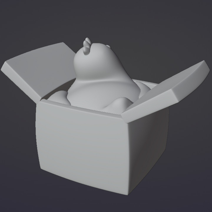 3D Printable Box Chicken by Savannah Shire