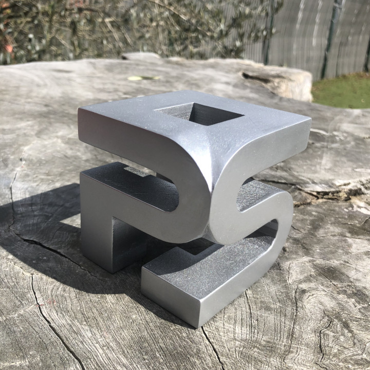 3D Printable Logo playstation cube by Nathansaublens