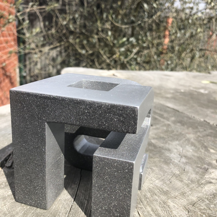 3D Printable Logo playstation cube by Nathansaublens