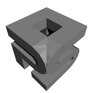 3D Printable Logo playstation cube by Nathansaublens