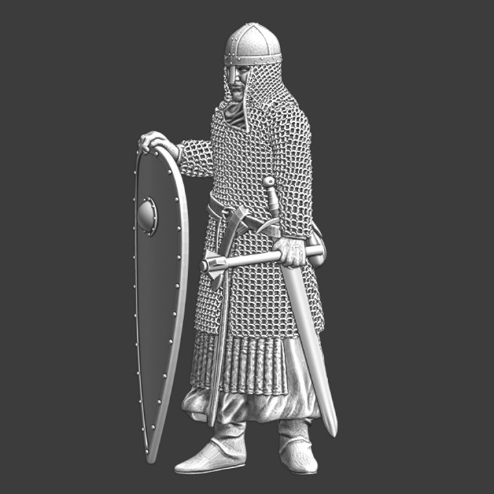 3D Printable Early medieval crusader - resting by Northern Crusades ...